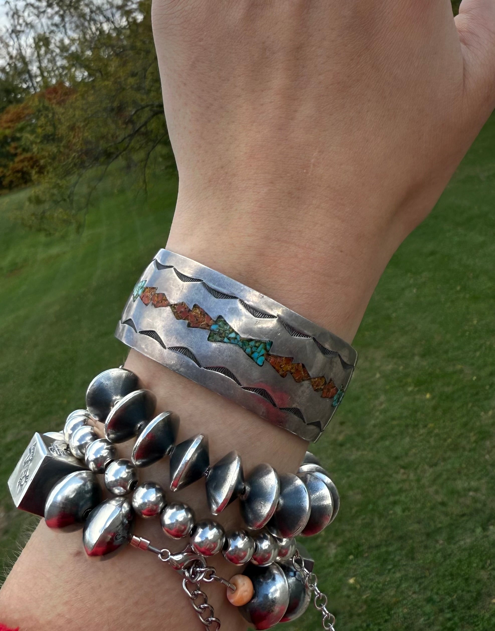 Vintage Inlay Cuff – Designs by Emma Violet